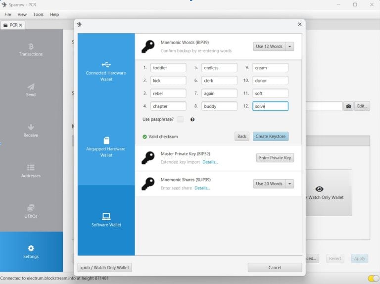 Know Your Sparrow Wallet: a Guide to Bitcoin Privacy and Security ...